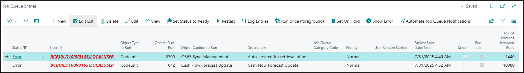 Business Central how-to: get notified on failed Job Queue entries for ...